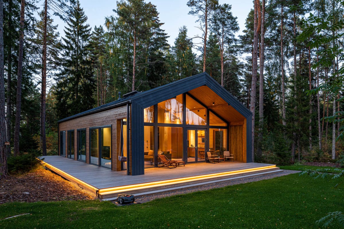 Puu on rakennusmateriaalina luonnollisesti uusiutuva